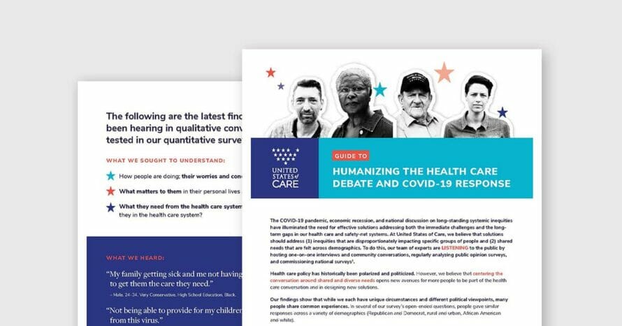 Guide to Humanizing the Health Care Debate and COVID-19 Response ...